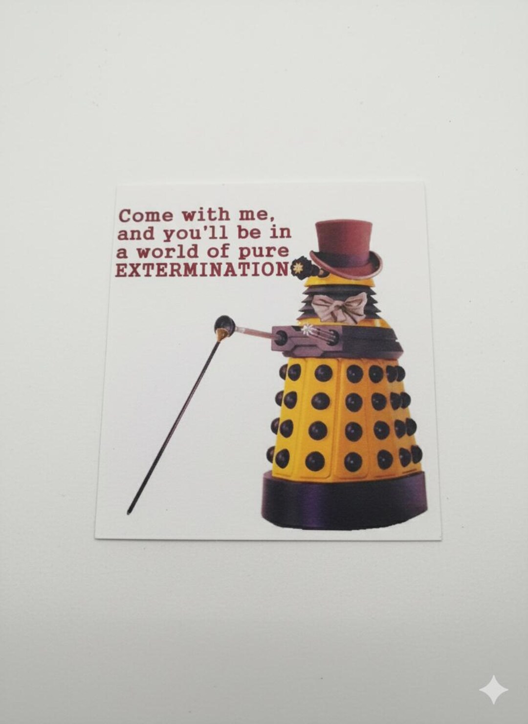 Dalek and Wonka Funny Crossover , Magnet , Refrigerator Magnet, Water ...