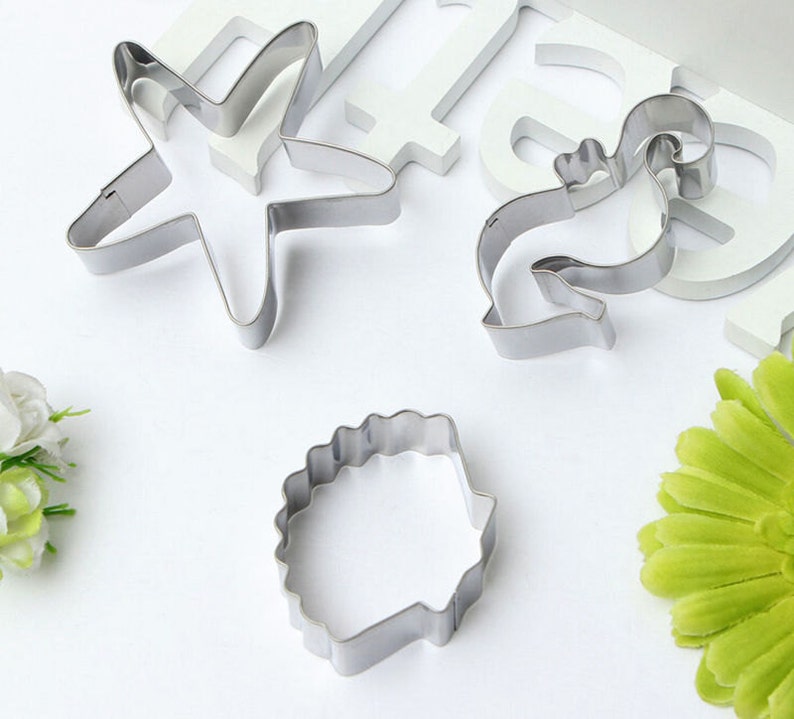 3 PC Nested Sea Shells under the Sea Cookie Cutter - Etsy