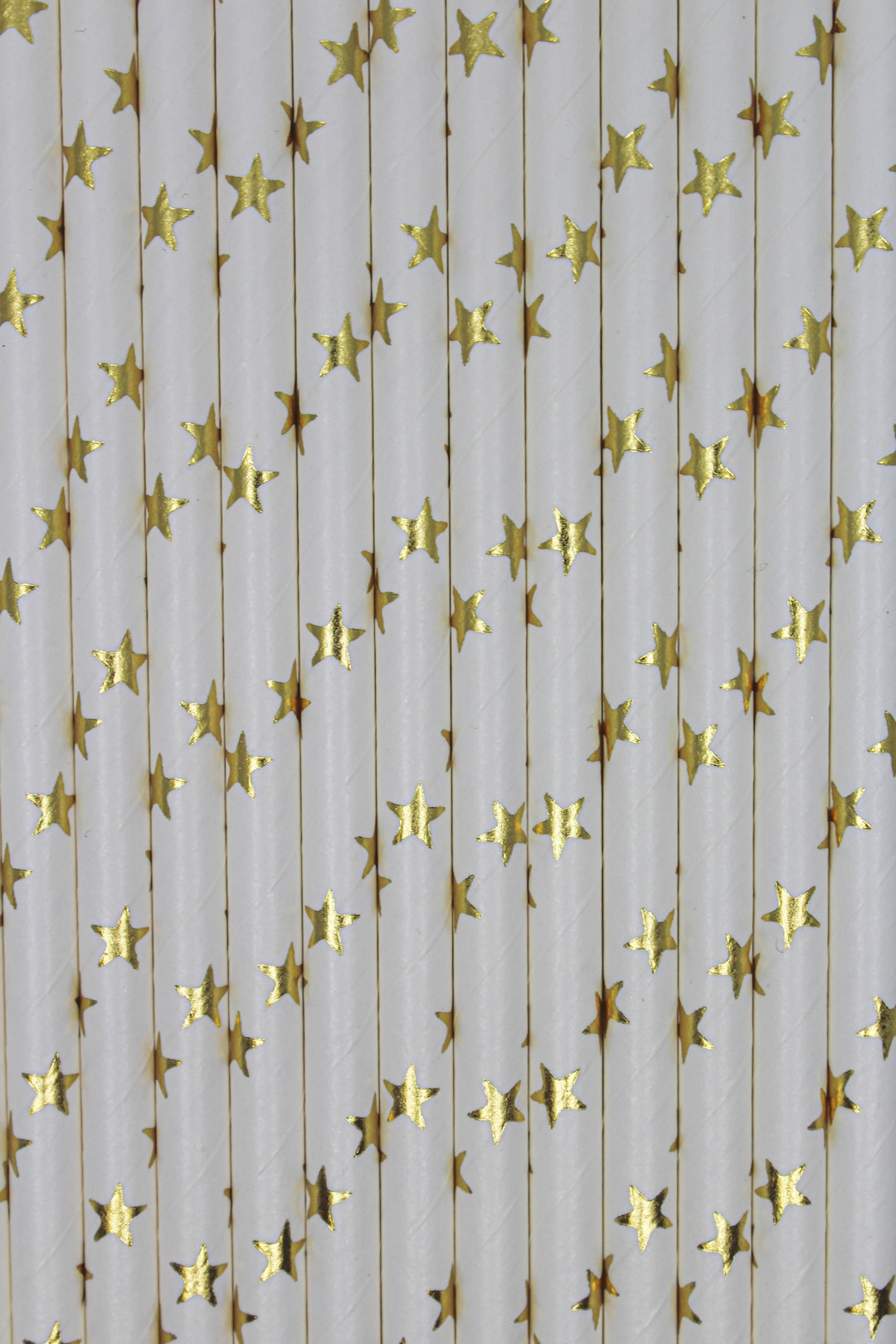 Gold Star Paper Straws (24 Piece) for Cake Pops, Beverages, Crafting ...