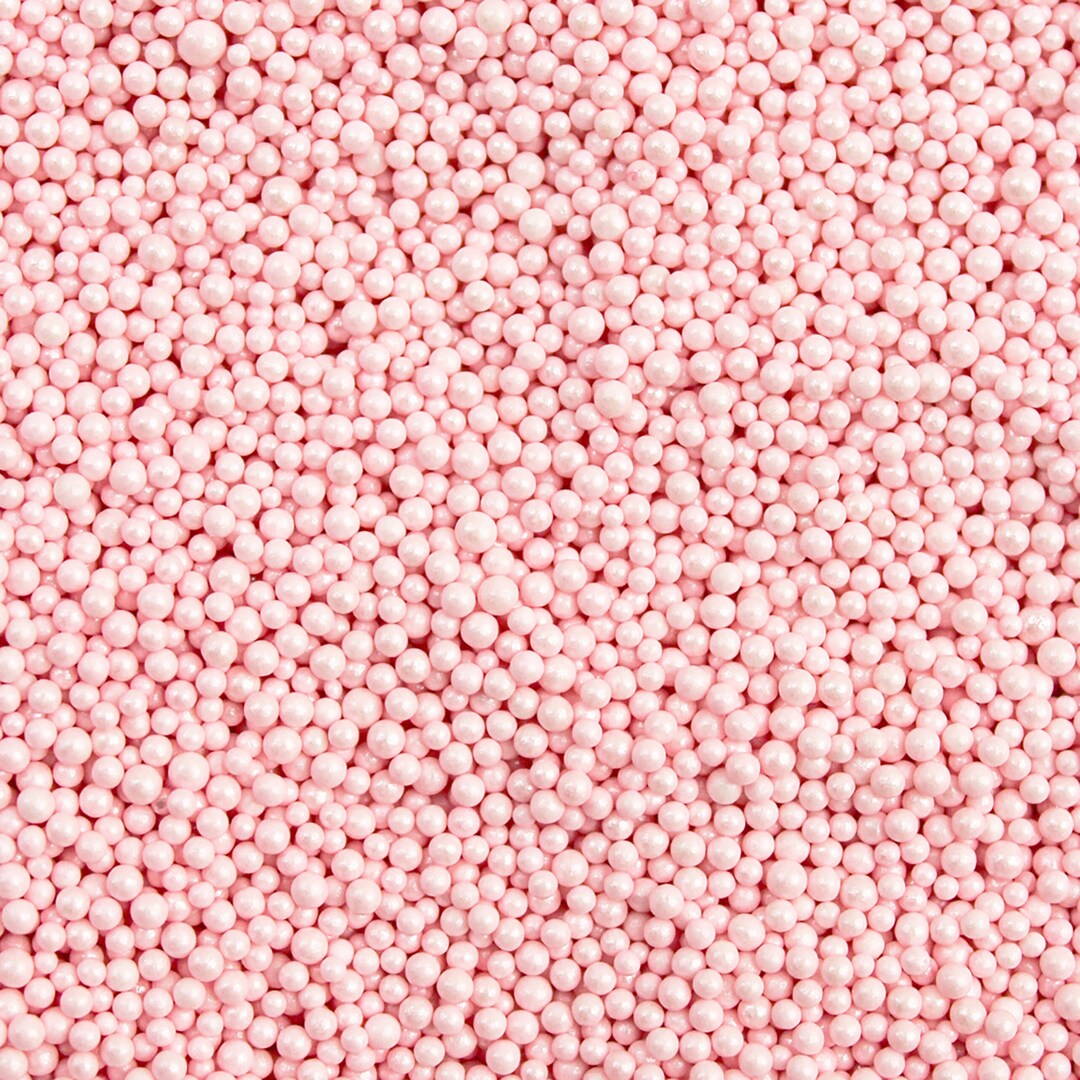 Baby Pink Pearl Edible Mini Beads Sprinkles (1/2 Cup and 1lb Sizes ...
