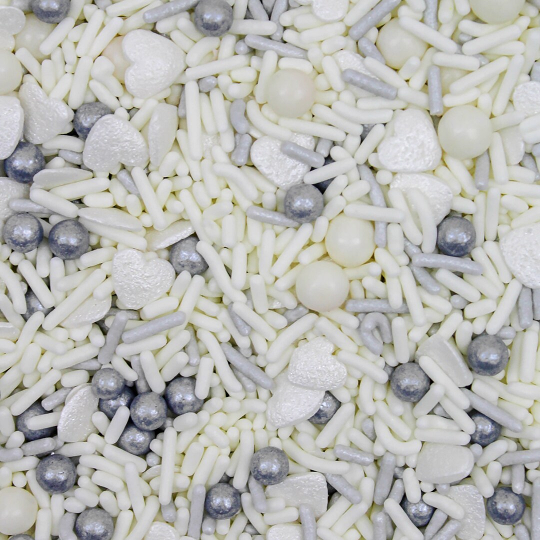Wedding Day Edible Sprinkles Mix (1/2 Cup and 1lb Sizes) for Cake ...