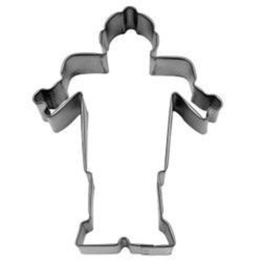 4" Robot Stainless Steel Cookie Cutter | for Fondant, Cookie Dough ...