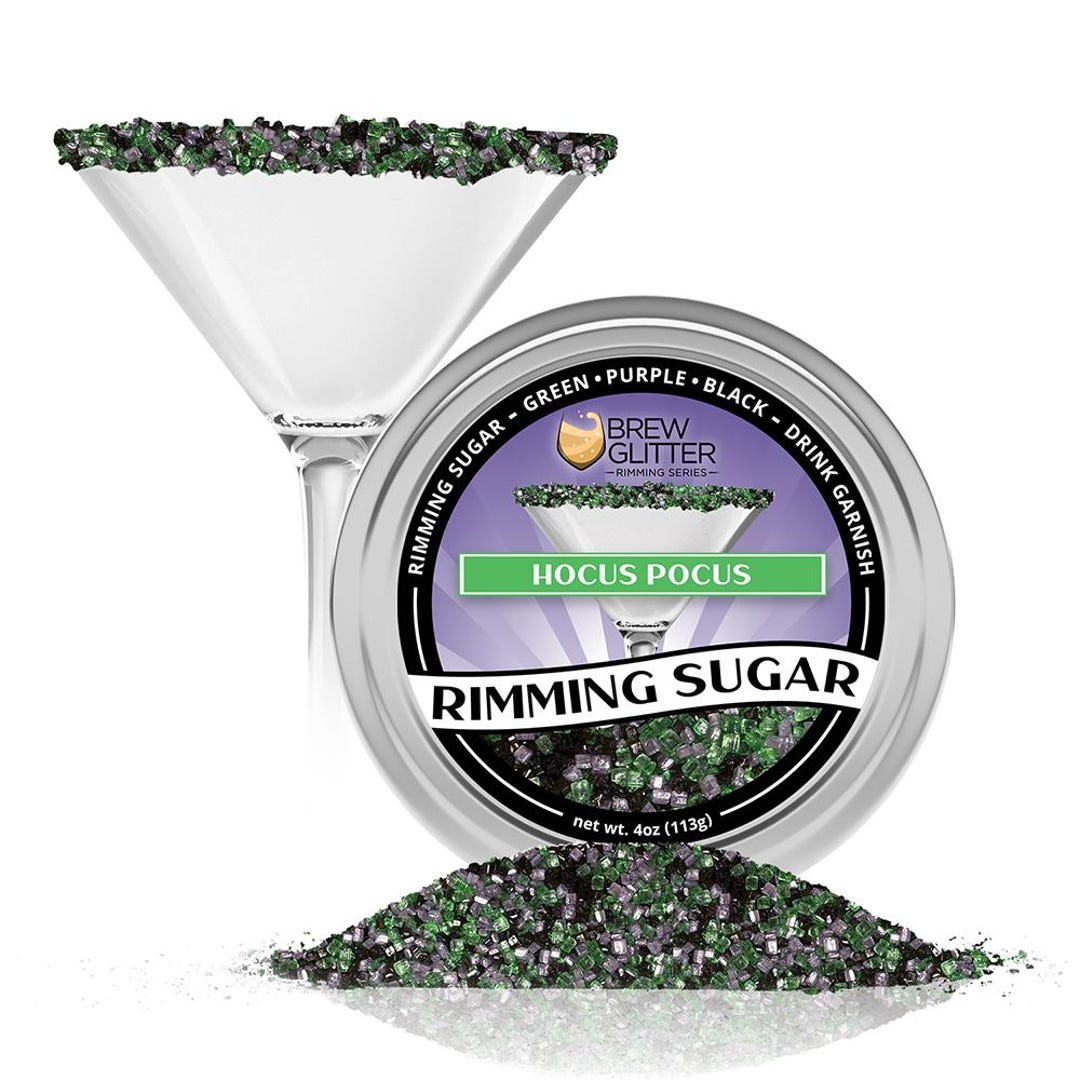 Hocus Pocus Rimming Sugar Mix (4oz 1x Tin) | Halloween Drink Rimmer for ...
