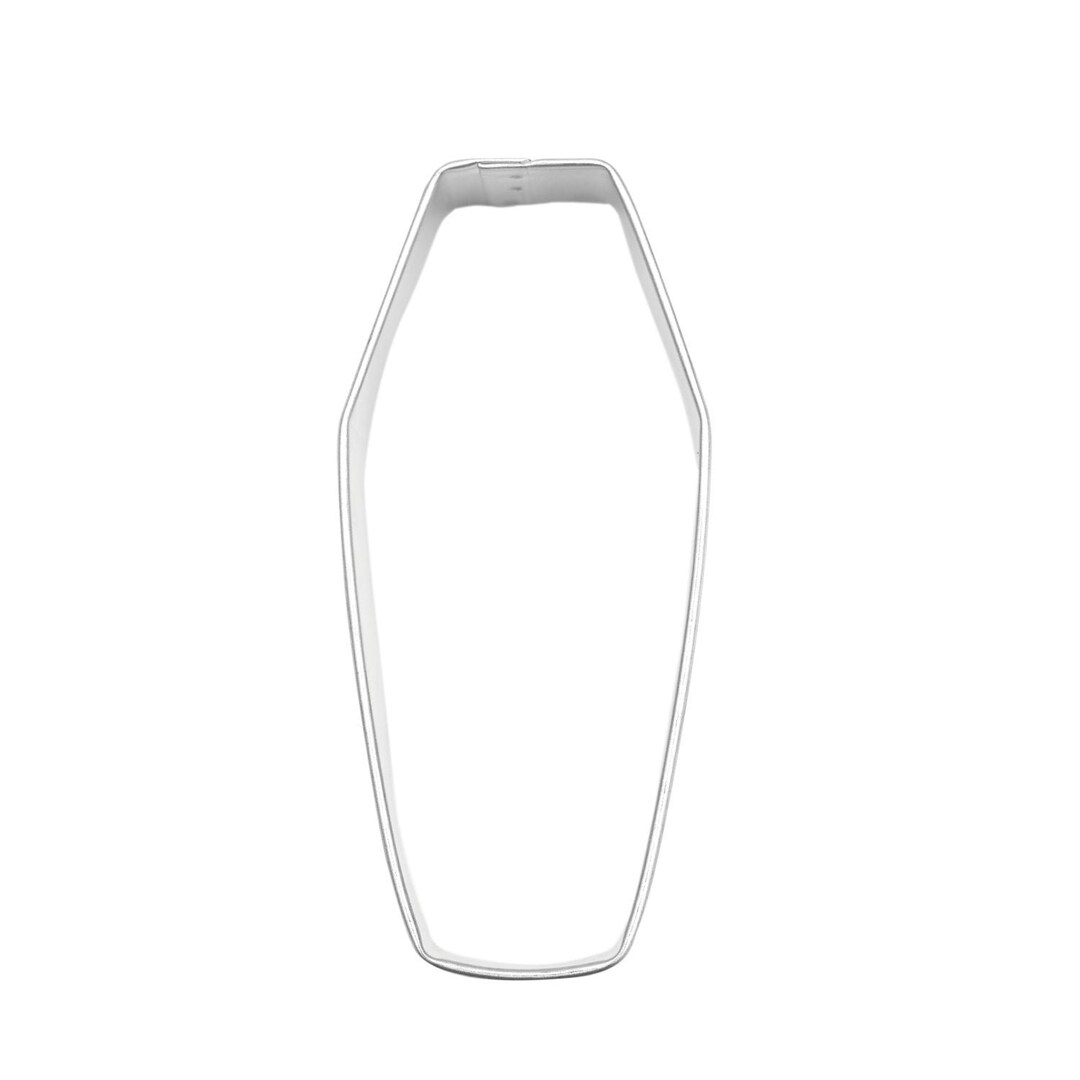 4" Coffin Stainless Steel Cookie Cutter | for Fondant, Cookie Dough ...