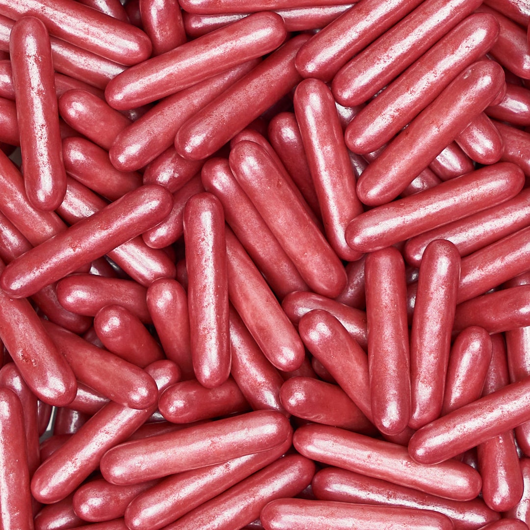 Metallic Rose Gold Rods (1/2 Cup and 1lb Sizes) Sprinkles for Cake ...