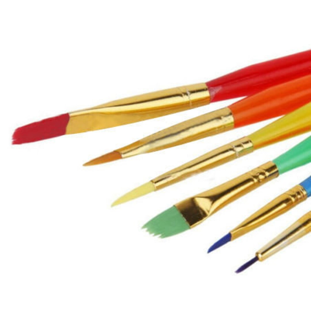 6 PC Decorating Paint Brush Set for Cake Decorating | Bakell® - Etsy
