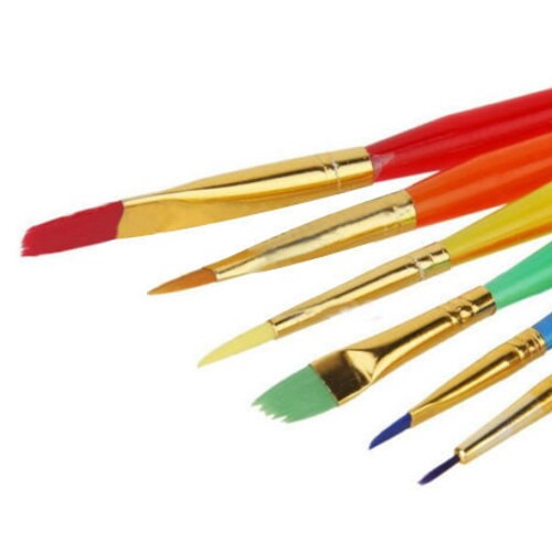 6 PC Decorating Paint Brush Set for Cake Decorating Bakell® | Etsy