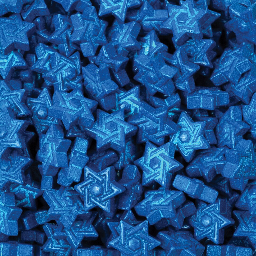 Star of David Shaped Sprinkles (1/2 Cup and 1lb Sizes) Candy Decor for ...