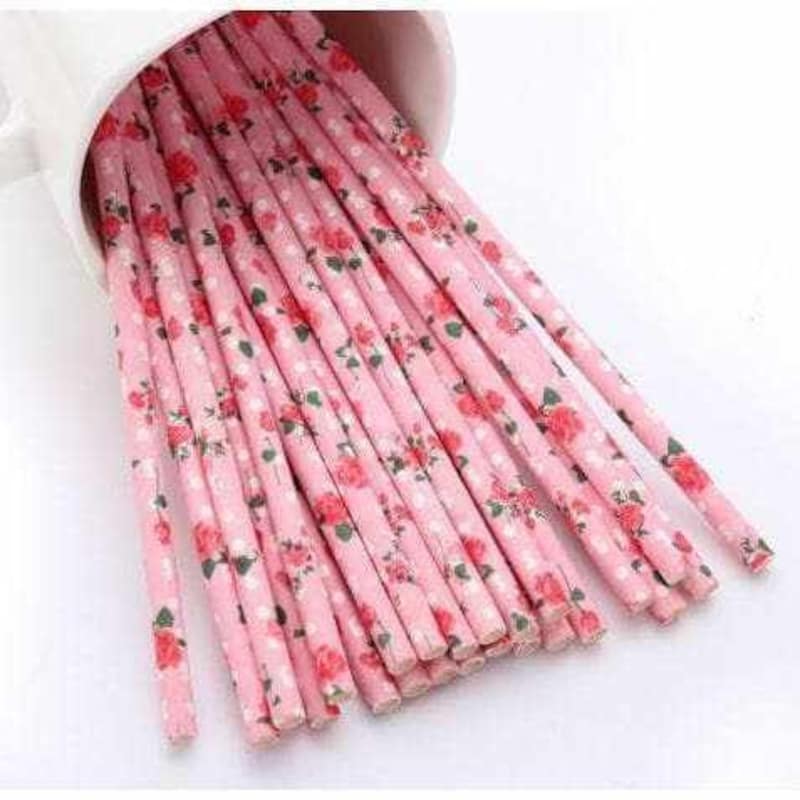 Floral Paper Straws - Etsy