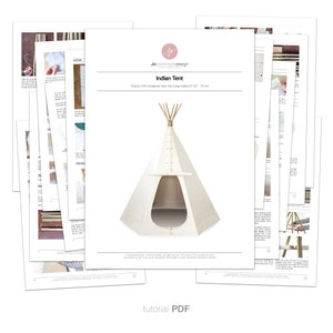 Teepee Digital Pattern, LARGE Size - Indian Play Tent - PDF File - Etsy