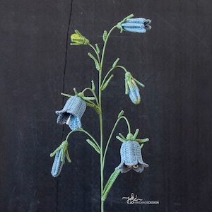 Bluebell • PDF Crochet Pattern • Stem of Crochet Bellflowers, DIY ...