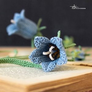 Bluebell • PDF Crochet Pattern • Stem of Crochet Bellflowers, DIY ...