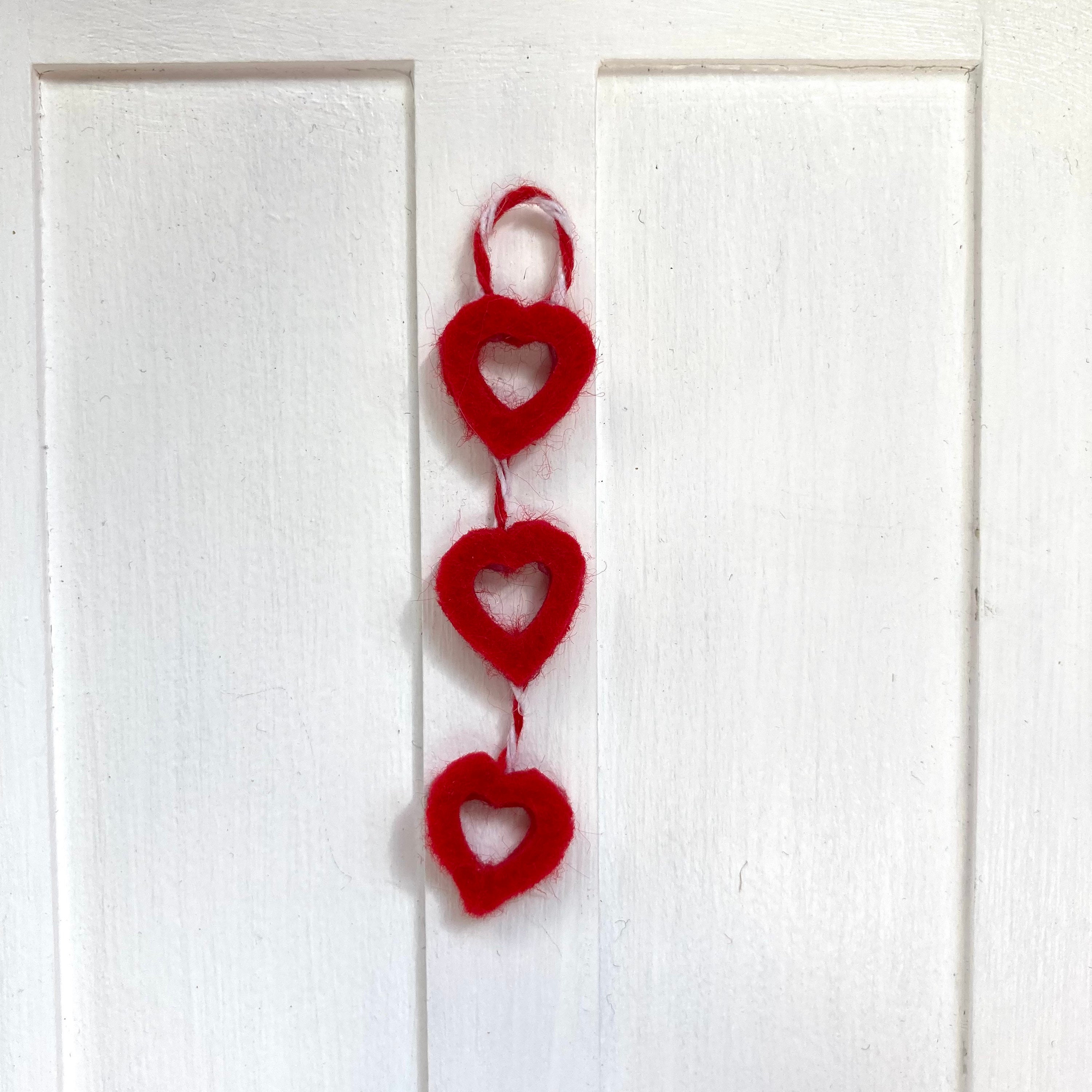 Doll Furniture Dolls & Miniatures 1/6 Scale Raffia/Ribbon Heart Wreath ...
