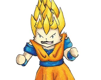 Cat Goku - Etsy