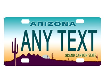 Arizona Custom License Plate - Etsy