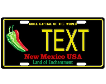 New Mexico Custom License Plate Custom Car Tag Turquoise - Etsy