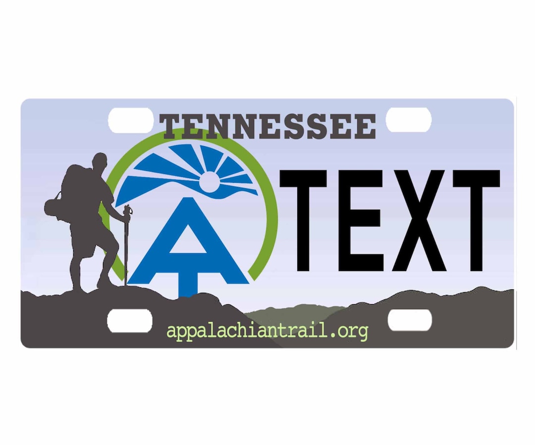 Personalized State License Plate - Tennessee Appalachian Trail Novelty ...