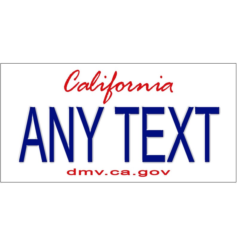 Stick on License Plates - Etsy