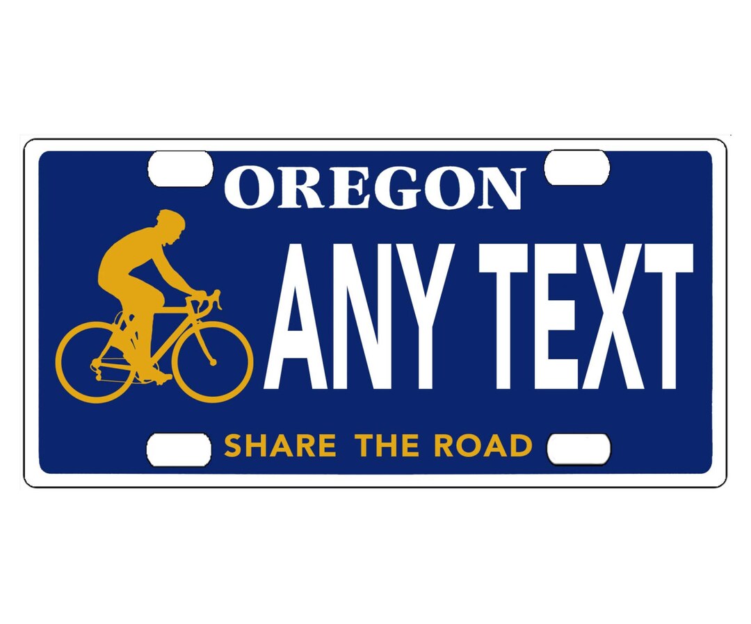 Personalized State License Plate Oregon Bike Novelty Plate-printed Flat ...
