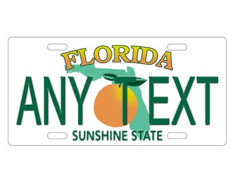 Florida Custom Plate | Etsy