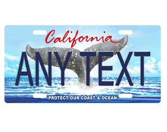 Whale License Plate - Etsy