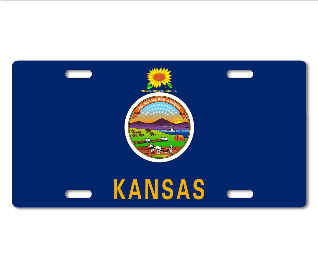 State Flag License Plate, Standard Size Novelty License Plate With or ...