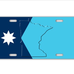 State Flag License Plate, Standard Size Novelty License Plate With or ...