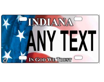 Indiana License Plate | Etsy