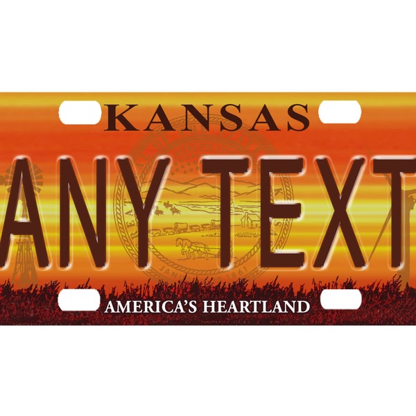 Kansas License Plate - Etsy