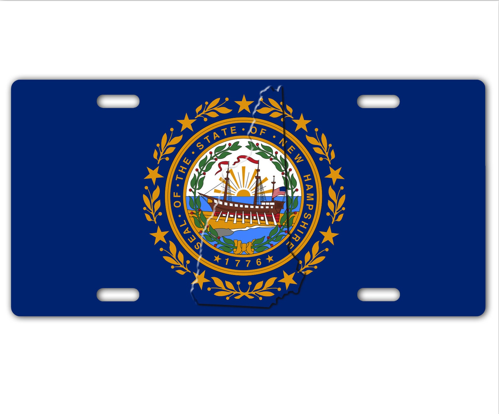 State Flag License Plate, Standard Size Novelty License Plate With or ...