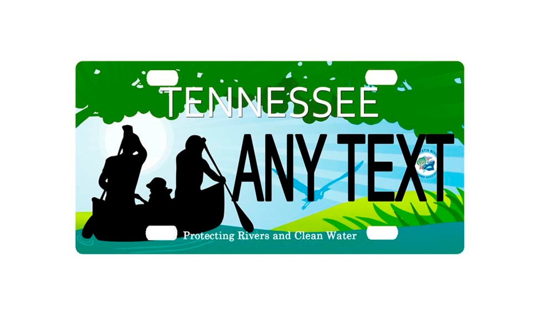 Personalized State License Plate - Tennessee Clean Water Novelty Plate ...