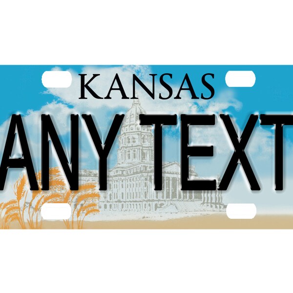 Kansas State License Plate Frame - Etsy