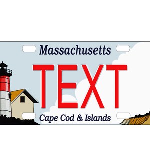 Personalized State License Plate - Massachusetts Lighthouse - Novelty ...
