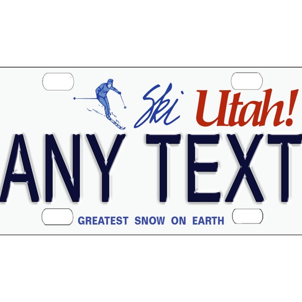 Ski License Plate - Etsy