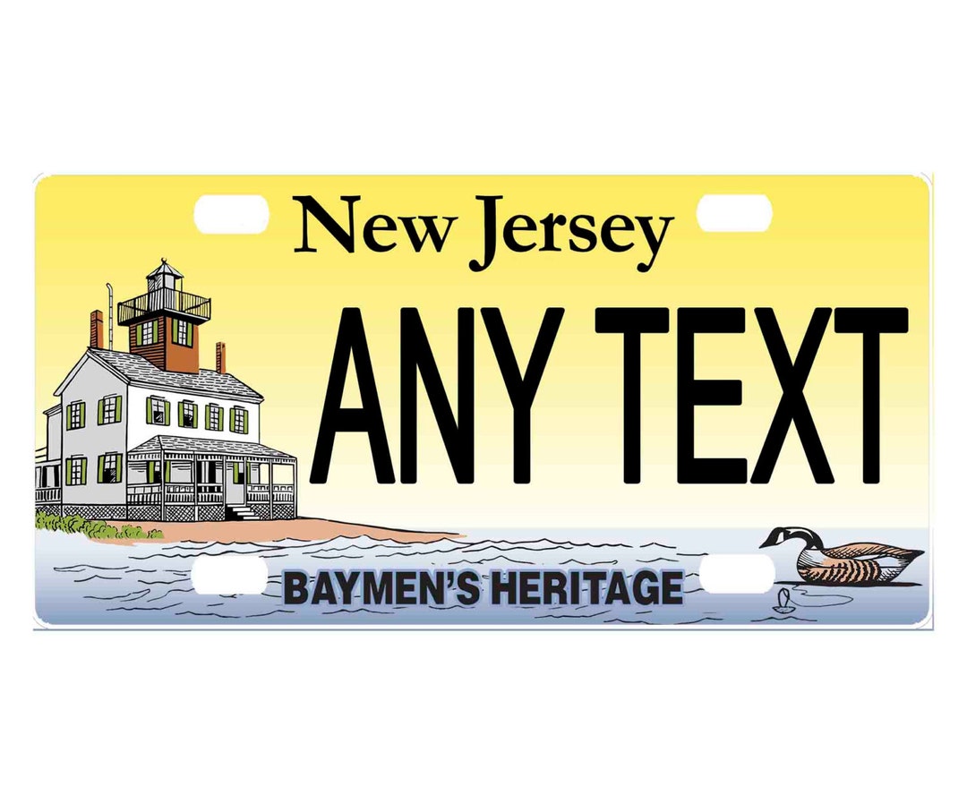 Personalized State License Plate - New Jersey Baymen's Heritage ...