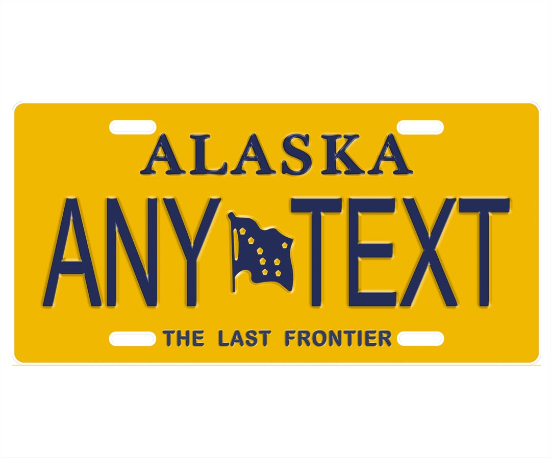 Personalized State License Plate - Alaska 2005 - Novelty Plate-printed ...