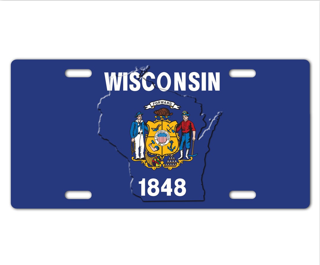 State Flag License Plate, Standard Size Novelty License Plate With or ...