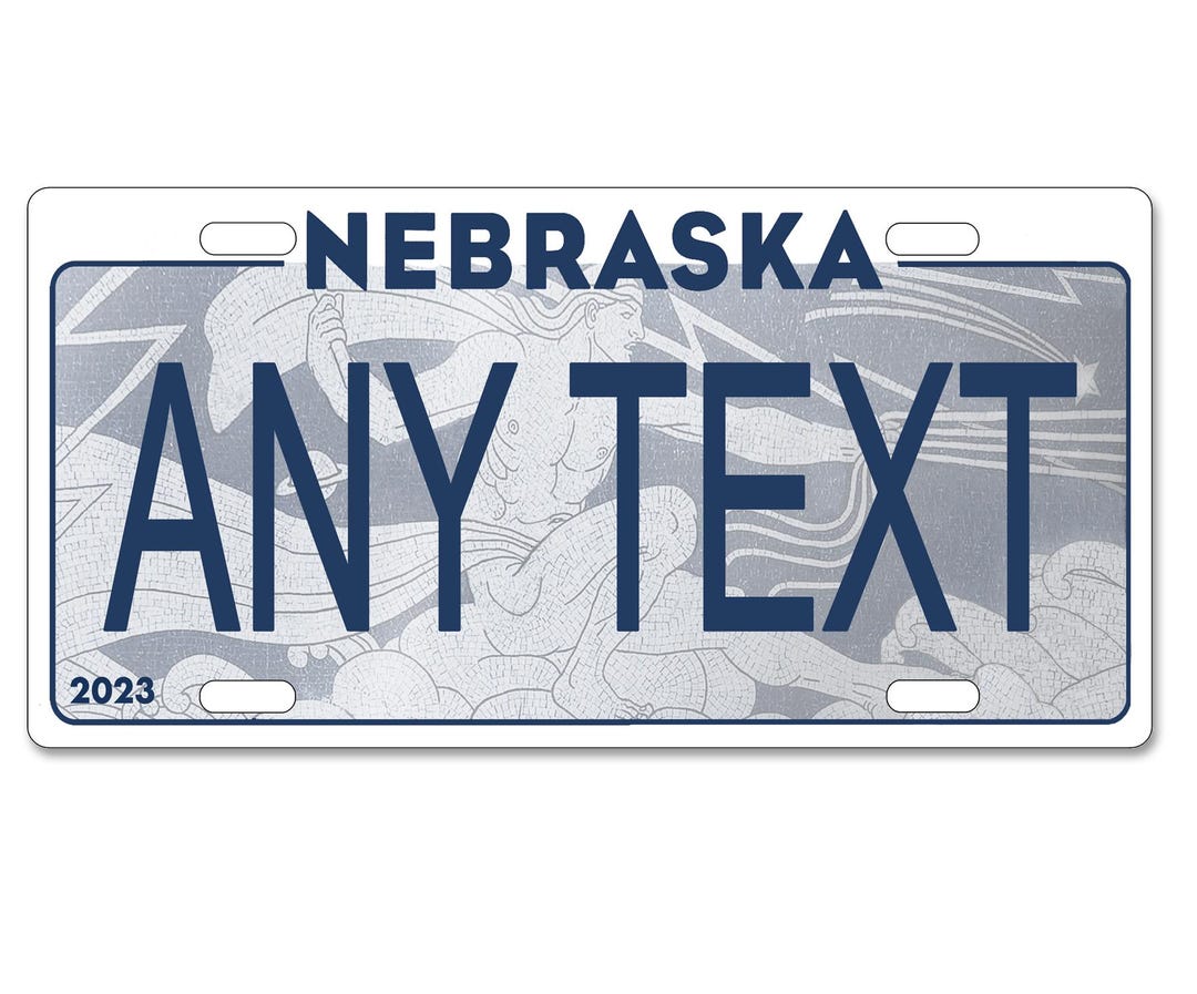 Personalized State License Plate - Nebraska 2023 - Three Sizes Novelty ...