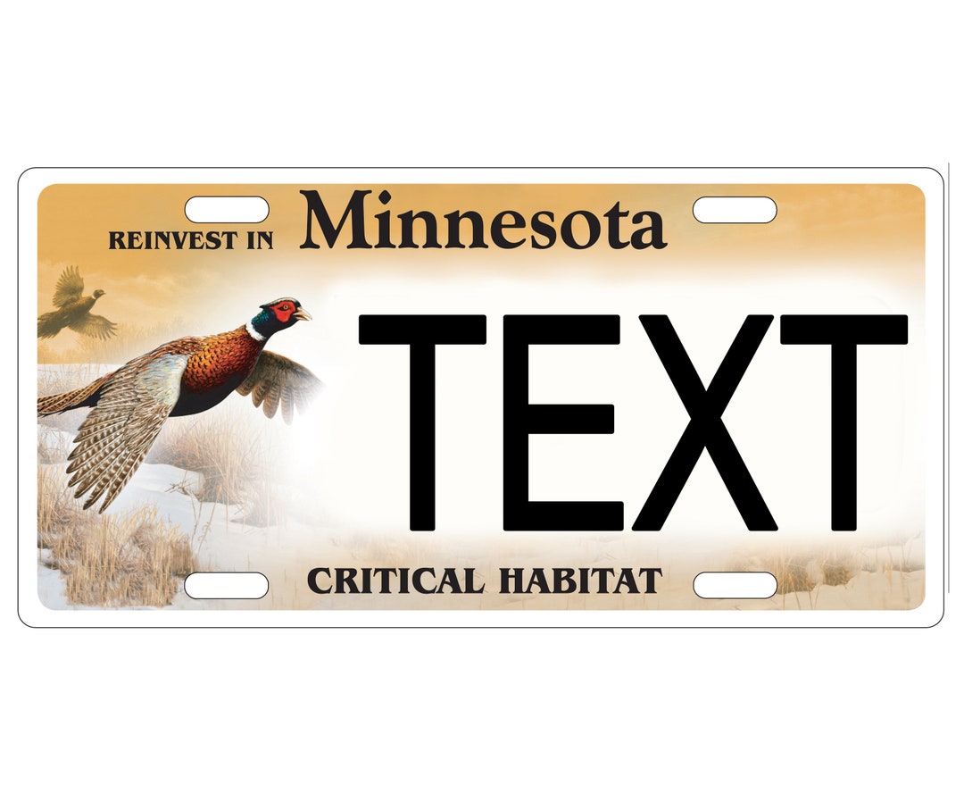 Personalized State License Plate - Minnesota Critical Habitat ...