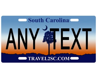 South Carolina License Plate | Etsy