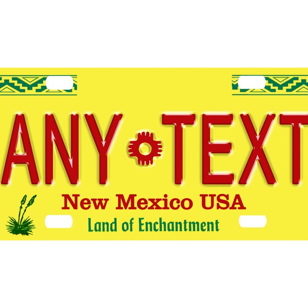 New Mexico License Plate Svg - Etsy