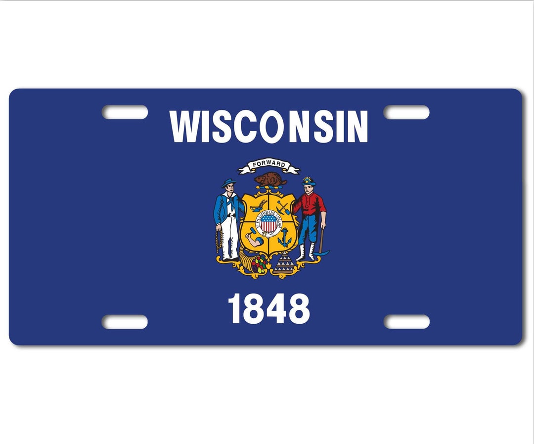 State Flag License Plate, Standard Size Novelty License Plate With or ...