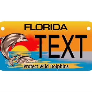 Personalized State License Plate - Florida Save Wild Dolphins Novelty ...
