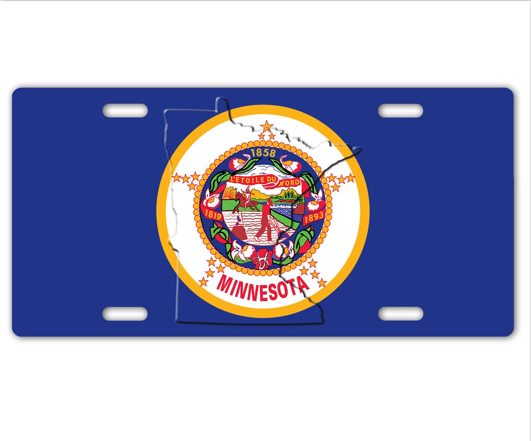 State Flag License Plate, Standard Size Novelty License Plate With or ...