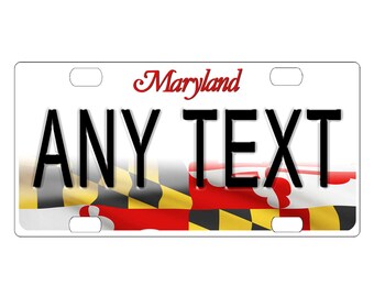 Maryland License Plate | Etsy