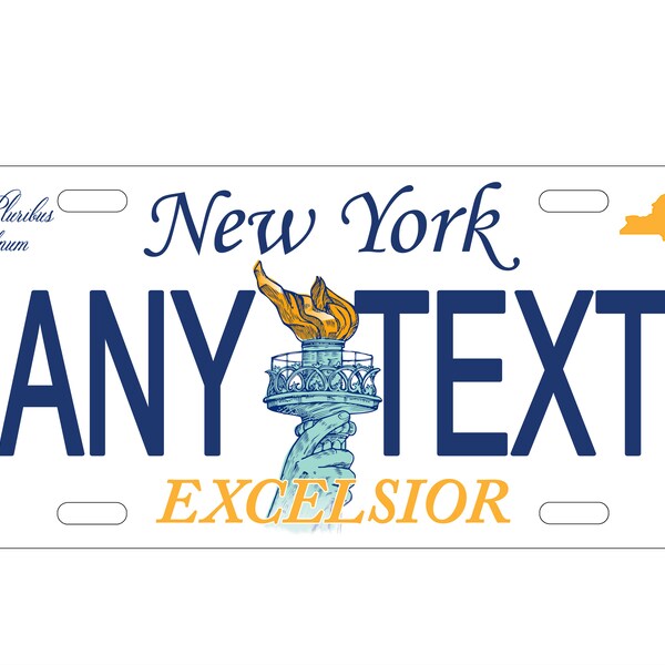 License Plate New York Excelsior - Etsy