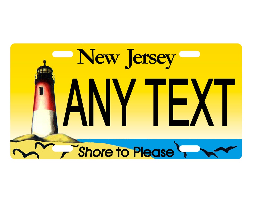 Personalized State License Plate - New Jersey Shore to Please ...