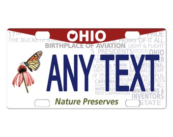 Custom License Plate Ohio | Etsy
