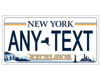 Custom, Full Color Sticker/decal License Plate - New Mexico. Four Sizes ...