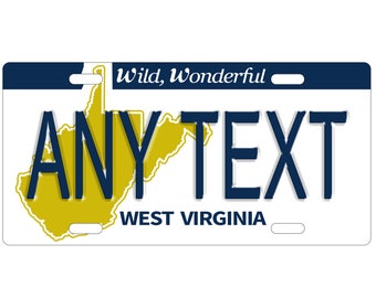 West Virginia License Plate | Etsy